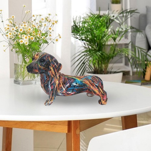 Statue d'animal artistique en forme de chien teckel, pour armoires ...
