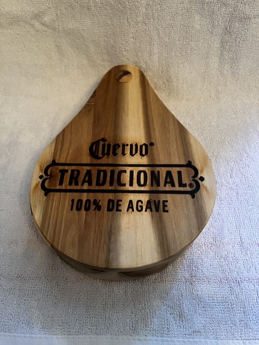 JOSE’ CUERVO Salt Glass Rim Wood Box Storage "Cuervo Tradicional 100% ...