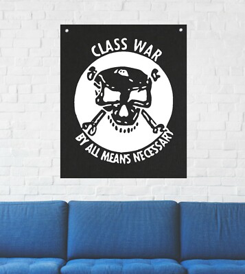 Class War Wall Tapestry Anarchy Human Liberation Rights Social Flag ...