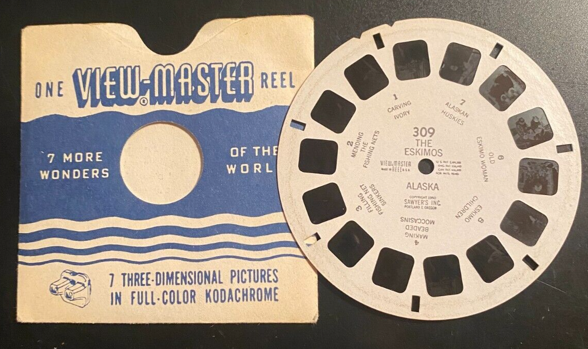 Vintage View-Master reel #309 - The Eskimos Alaska - 1950 | eBay