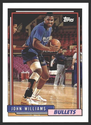 John Williams #138 1992-93 Topps Washington Bullets | eBay