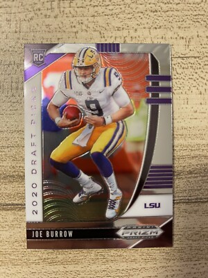 2020 Panini Prizm Draft Picks JOE BURROW RC Rookie Base Card #105 LSU ...