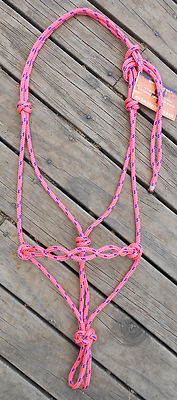 FANCY WOVEN NOSE ROPE HALTERS -35 COLOURS- Draft to Mini Sizes | eBay ...