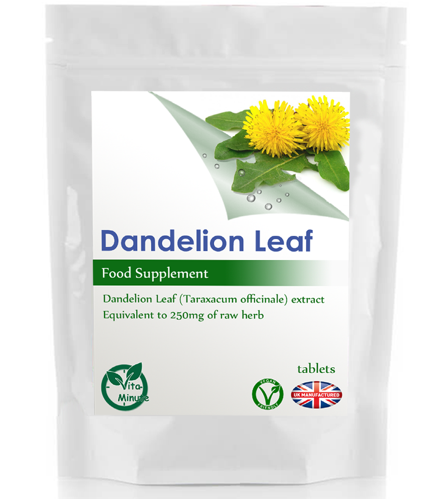 Dandelion Extract 250mg (30/60/90/120/180 Tablets) Blood, Detox ...