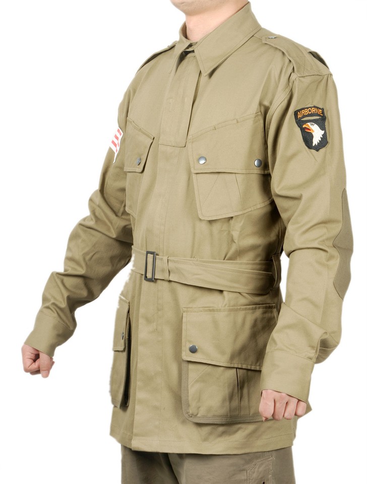 WWII US Army M1942 M42 Airborne Paratrooper Uniform Jumpsuit Jacket ...