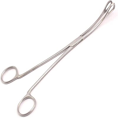 Sponge Forceps 9.5" Curved Holding Clamps Surgical, Veterinary ...