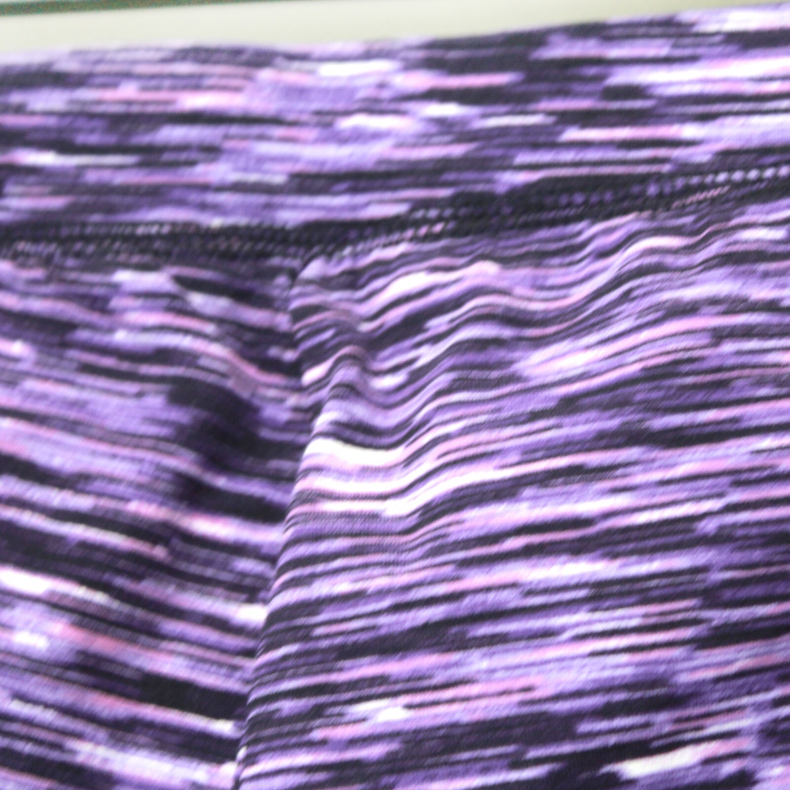Catherines Purple Striped Active Legging Pants Plus 1X, 18/20W | eBay