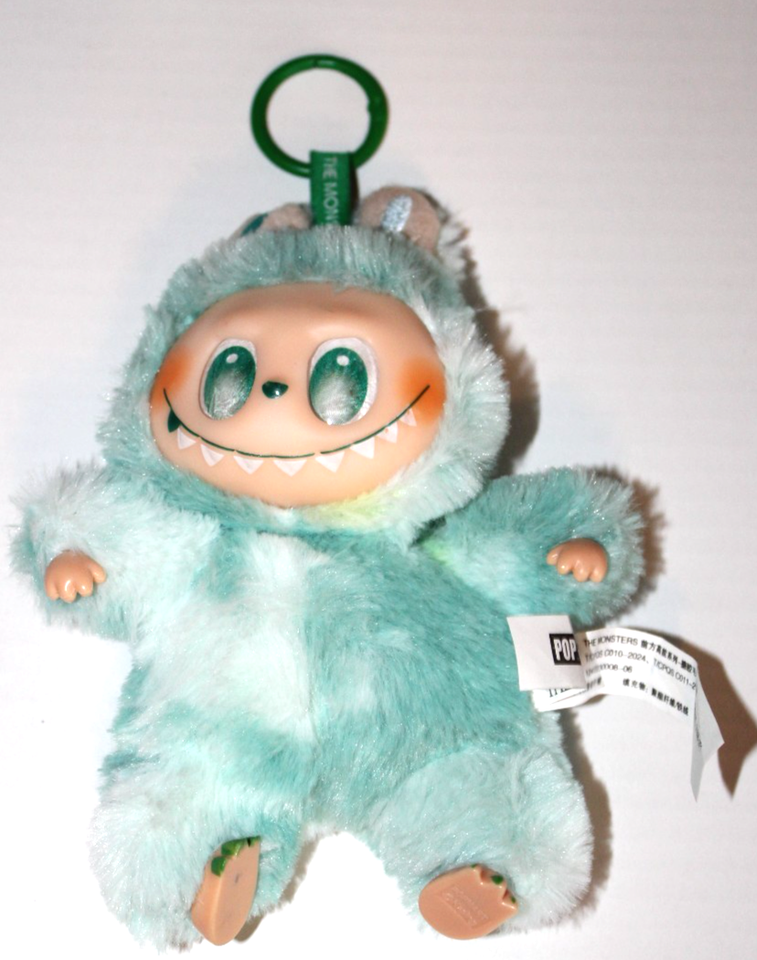 POP MART Labubu The Monsters Plush Keychain Bag Clip Light Green Plush ...