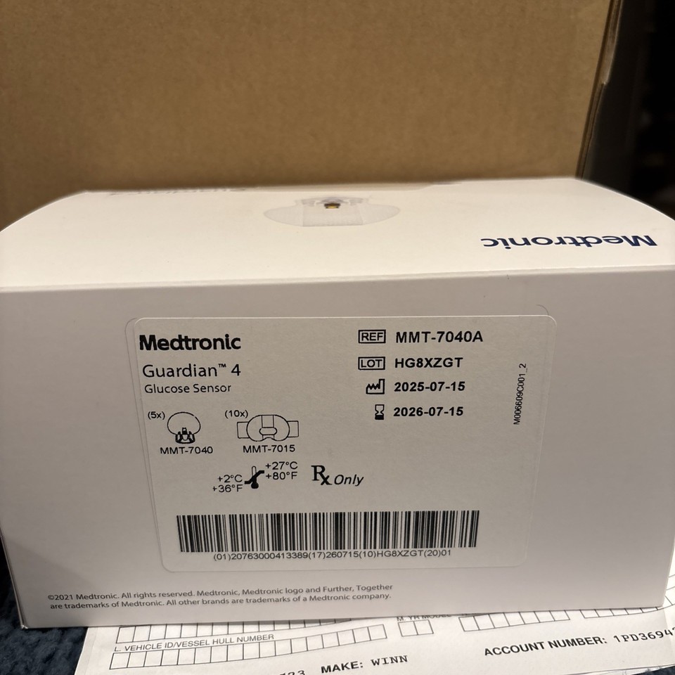 4 Pieces Medtronic Oval Tape for Guardian Sensor 4 -EXP 08/26 open box ...