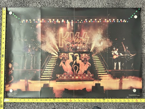 Kiss Original AUCOIN 1977 ALIVE 2 POSTER 23x34” Boutwell Band Rock ...