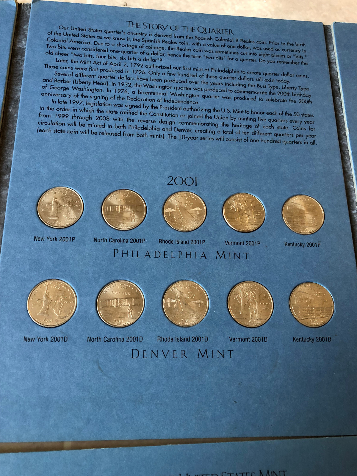 WASHINGTON QUARTERS STATE COLLECTION 1999-2008 VOLUME 1&2 ALBUMs ~ 100 ...