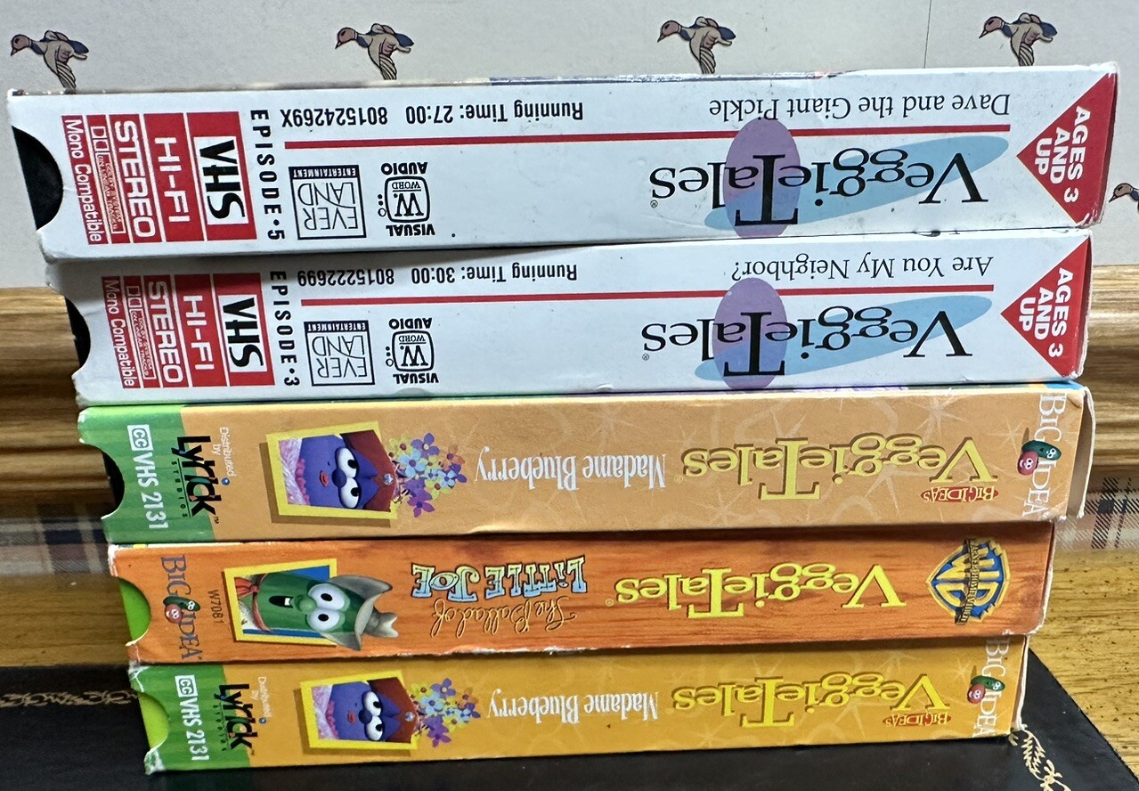 Lot Of 5 Veggie Tales VHS Tapes | eBay