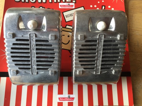 2 New Eprad Drive-In Movie Car Show Prop Speaker Casting Set With White ...