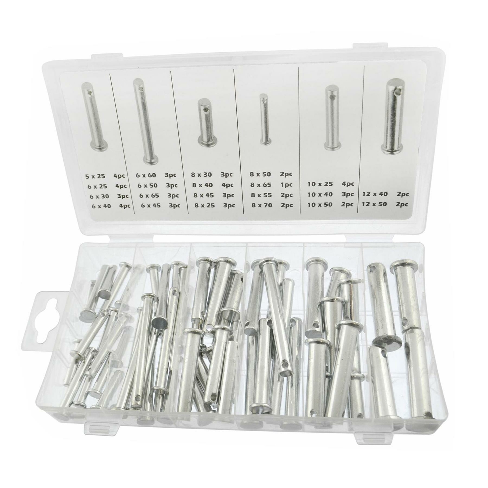 60PC Clevis Pin Hinge Pin Rigging Pin 5mm 6mm 8mm 10mm 12mm | eBay UK