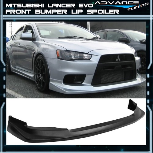 2008-2015 Mitsubishi Lancer EVO 10 Vortex Style PU Front Bumper Lip ...