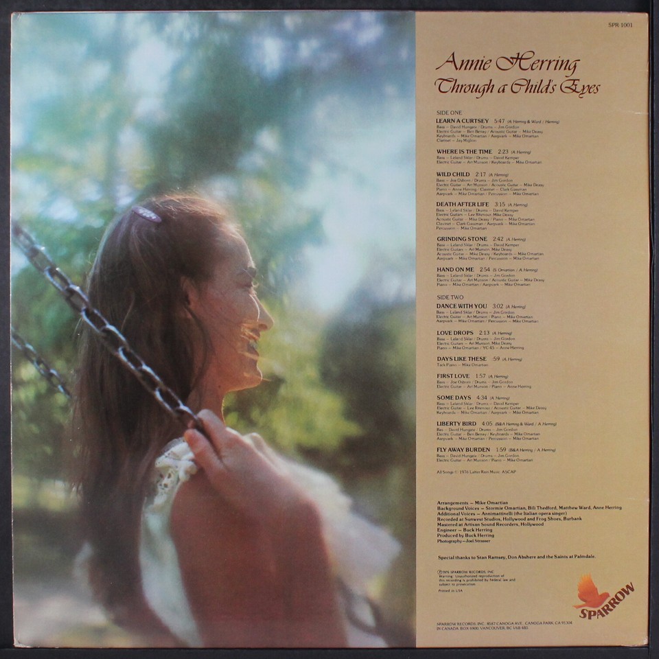 ANNIE HERRING: through a child's eyes SPARROW 12" LP 33 RPM | eBay