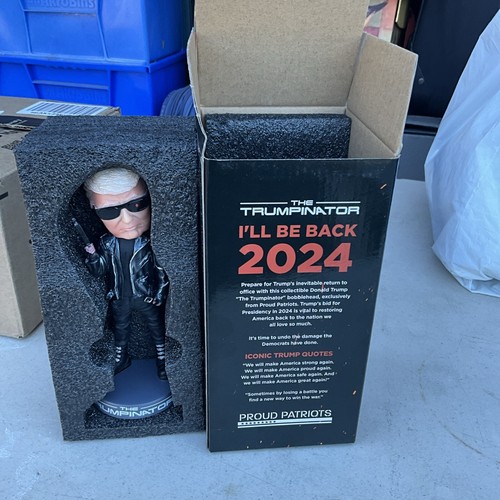 The TRUMPINATOR I'll Be Back. Donald Trump I’ll Be Back 2024 Bobblehead ...