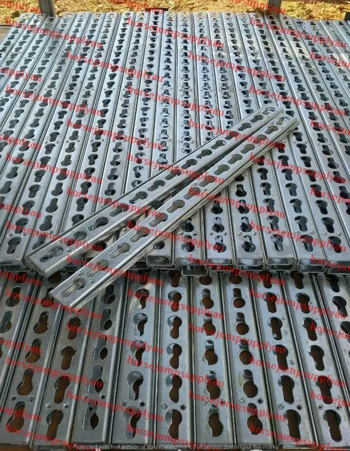 6 X 50cm Horse Show Jump Aluminum Metal Track Rail Steel Strip Wings ...