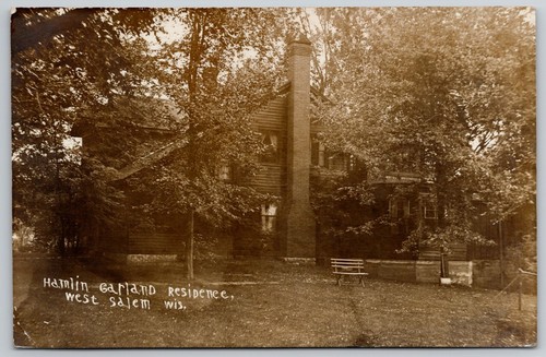 West Salem WI Pulitzer Prize Winner Hamlin Garland Homestead~Backyard ...