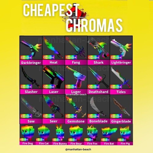 Full Chroma Set MM2 Murder Mystery 2 Cheap Roblox | eBay