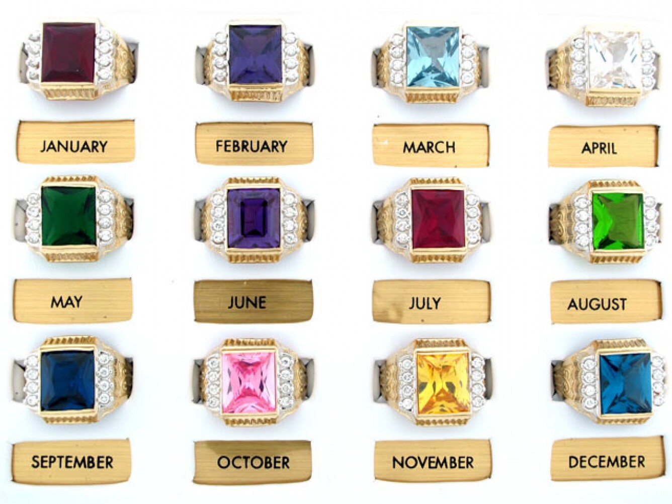 10k or 14k Gold Simulated Sapphire September Birthstone Ring | eBay