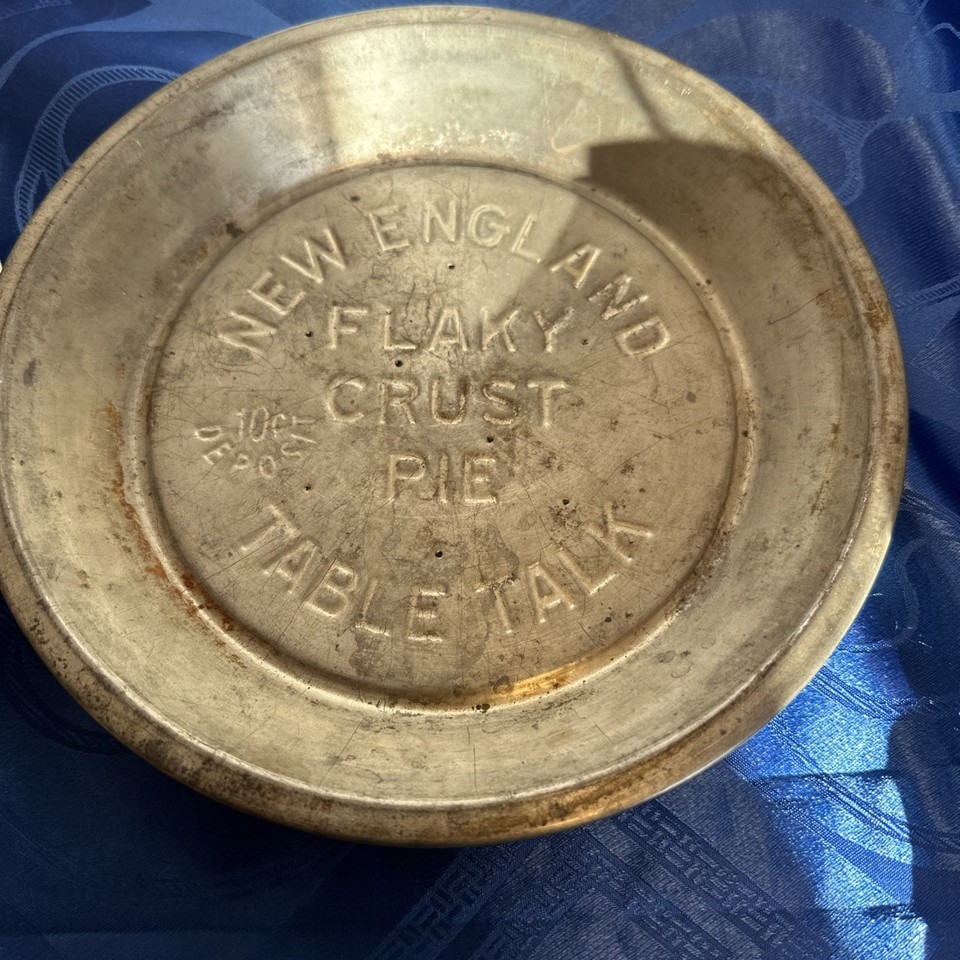 2 LotVintage Table Talk Flaky Crust Pie Tin 10¢ Deposit -New England ...