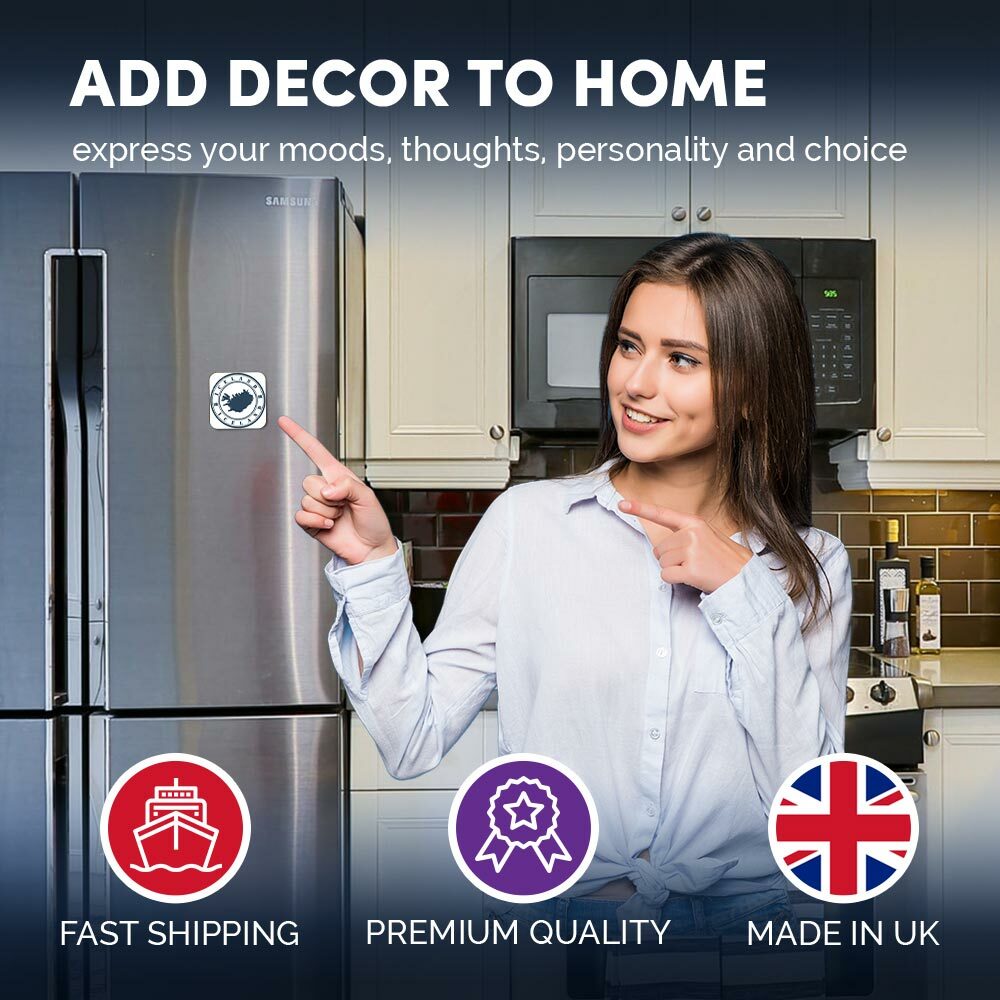 Square MDF Magnets - Iceland Map Travel Stamp Icelandic #4510 | eBay