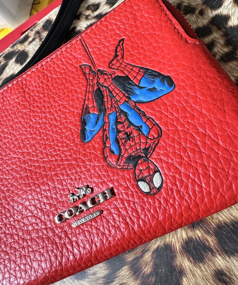 Coach X Marvel Spider-man Wristlet- Red (Spiderman) | eBay