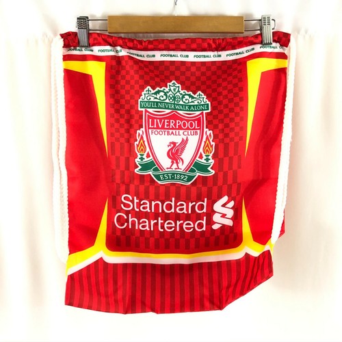 Liverpool FC Gym Bag Cinch Football Soccer Drawstring Backpack Athletic ...