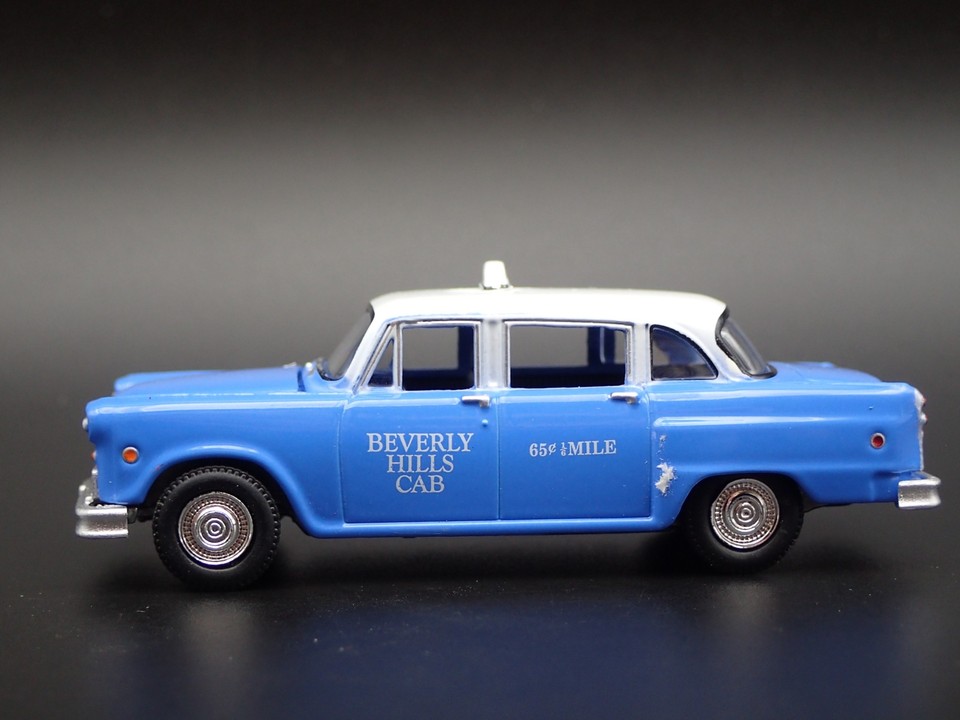 1971 71 CHECKER TAXI BEVERLY HILLS CAB CO. 1:64 SCALE DIORAMA DIECAST ...