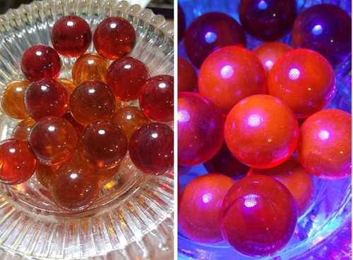 2X Vintage Sleeping Red Devil? Marble UV Reactive Looks Like a Planet ...