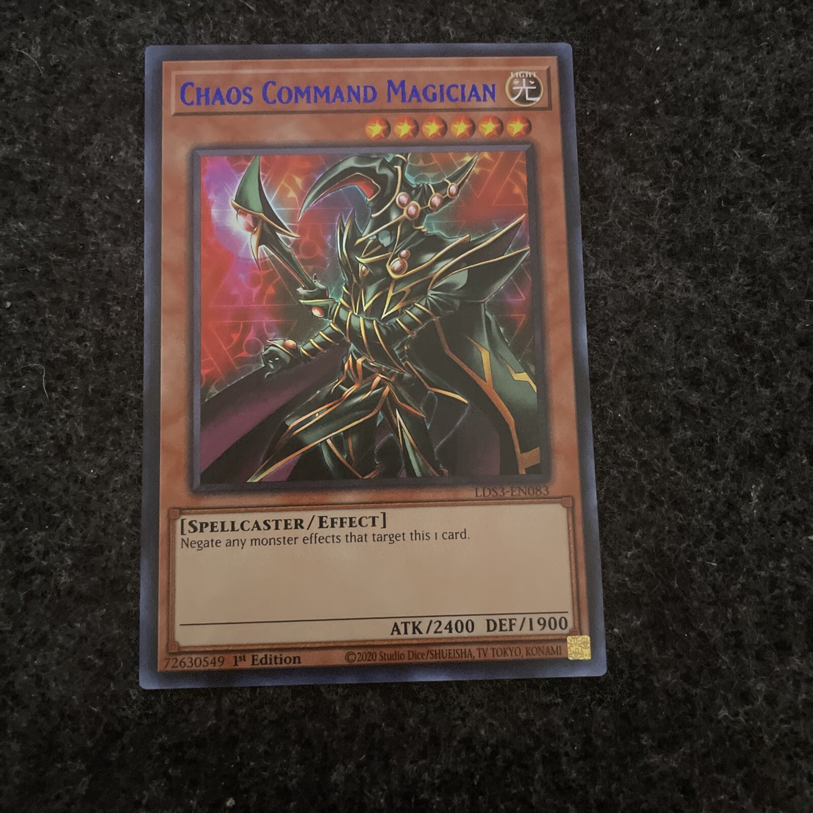 Yugioh LDS3-EN083 Chaos Command Magician BLUE Ultra Rare 1st Edition | eBay