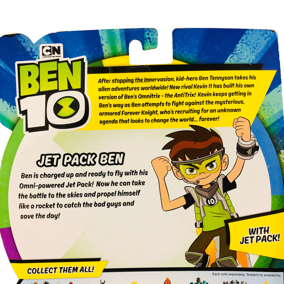 Ben 10 JET PACK BEN Action Figure With Alien Arms PLAYMATES TOYS NEW | eBay