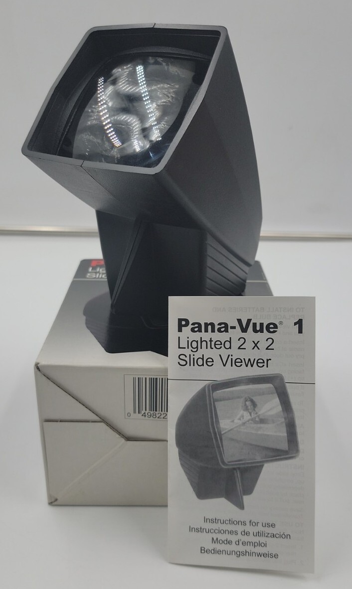 PANA-VUE 1 Battery Powered 35mm Lighted 2x2 Slide Viewer Portable- VG ...