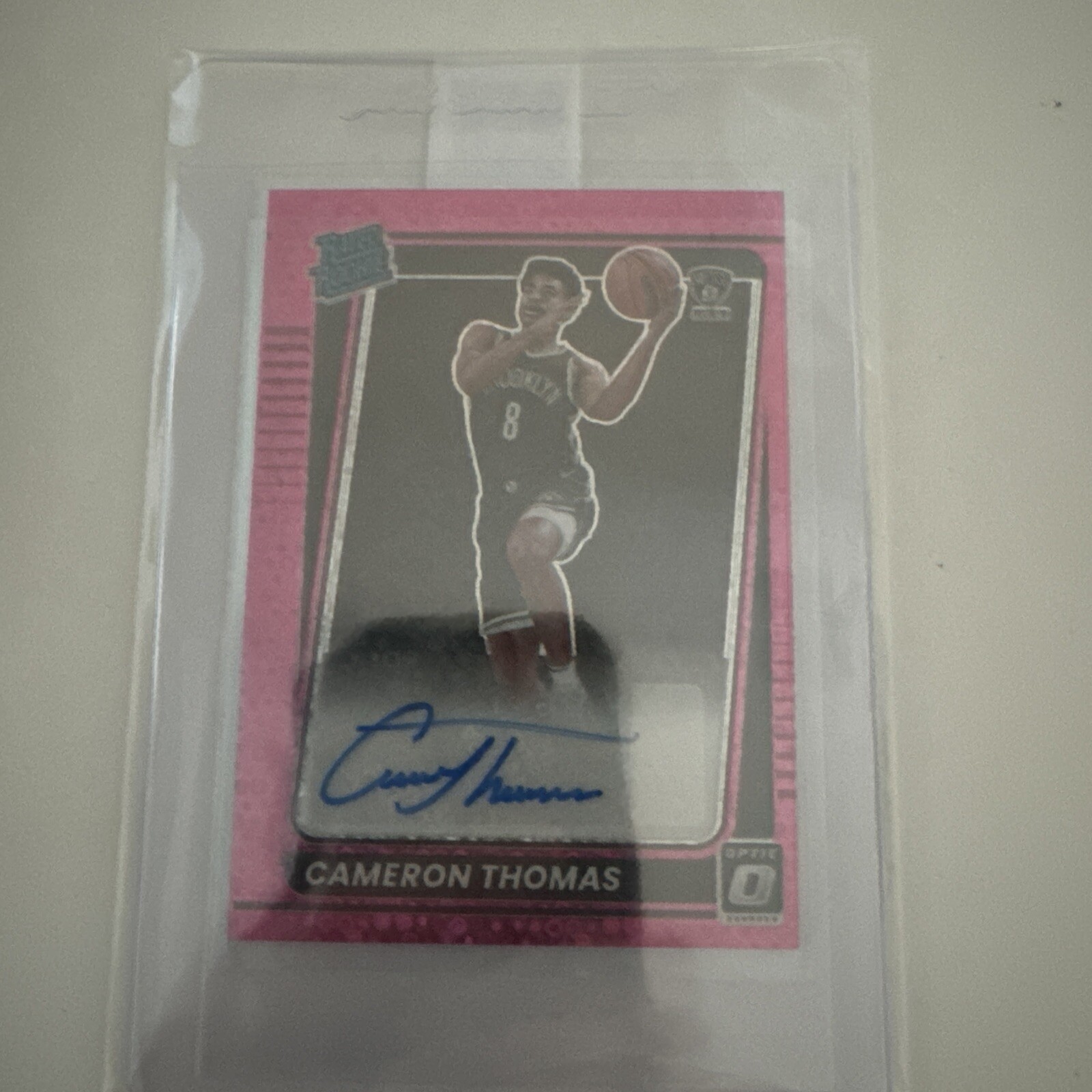 2021-22 Panini Optic Cameron Thomas Rated Rookie Pink Auto 11/20 Cam ...