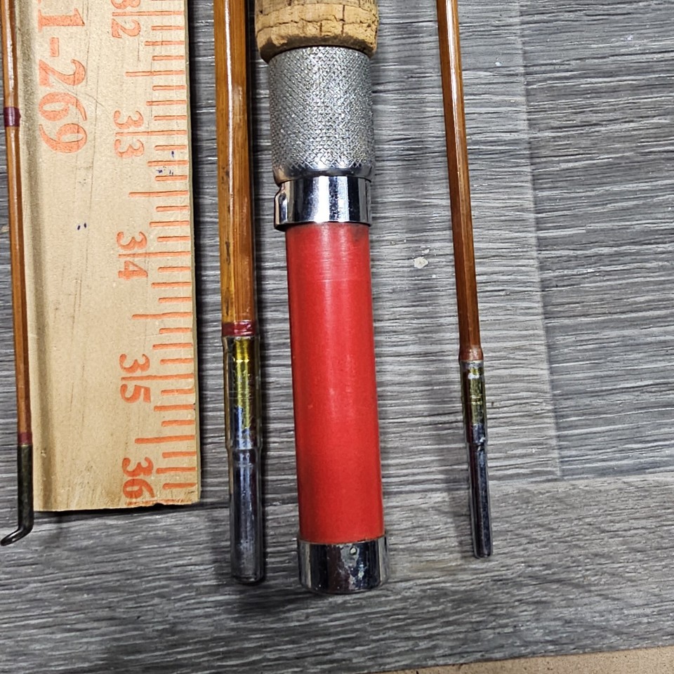 Vintage Montague Flash 9' Bamboo Fly Rod W/ 2 Tips | eBay