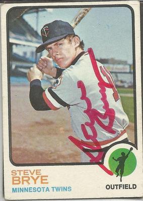 Minnesota Twins STEVE BRYE autographed 1973 Topps | eBay