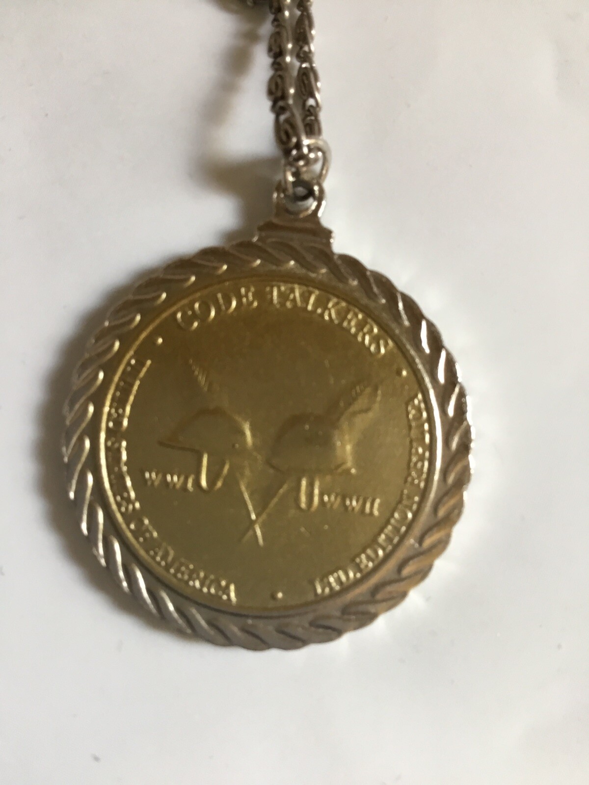 2016 Remember Native Americans Coin Pendant Necklace WW1-WW11 Code ...