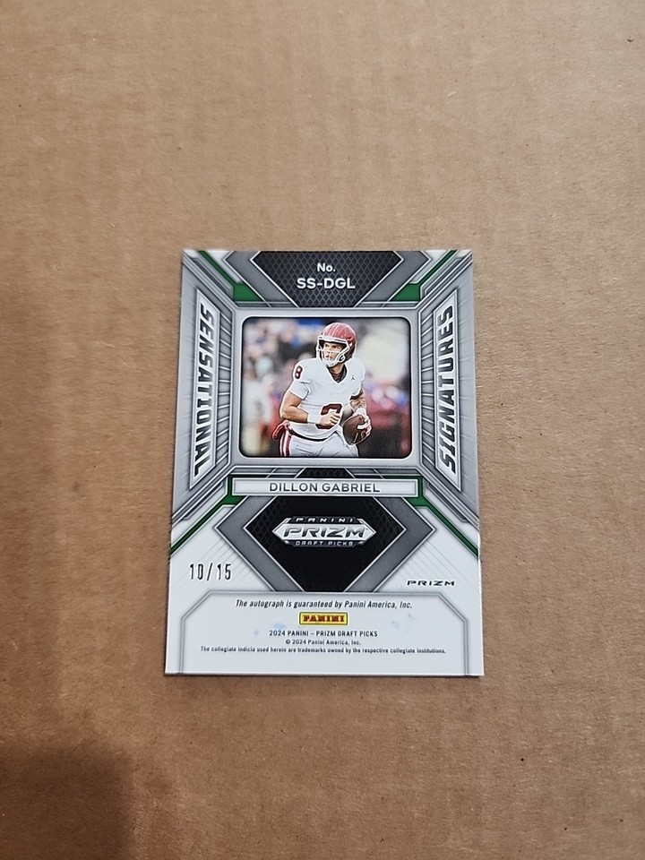 2024 Prizm Draft Picks Dillon Gabriel Sensational Signatures Pink /15 ...