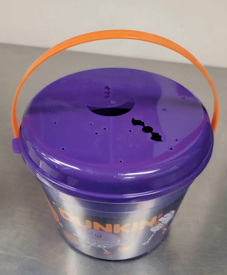 Limited Edition 2024 Dunkin Halloween Bucket With Lid | eBay