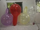 1x chinese long neck bulb 40 inch *mix crystal colors* big balloon ...