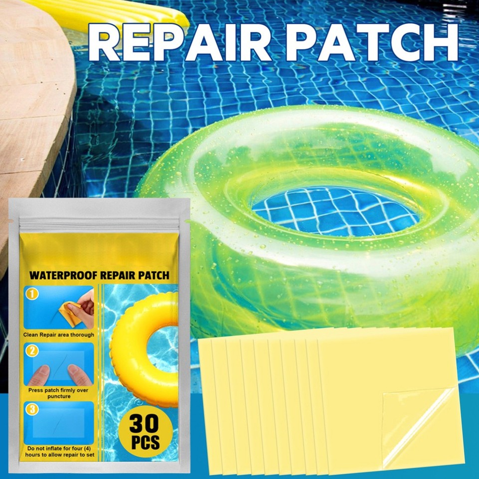 30 Pcs Repair Adhesive Sheets Patches for Pool Floats Inflatable Kit | eBay