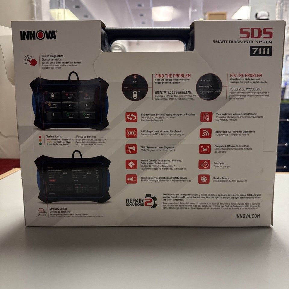 Innova 7111 SDS Smart Diagnostic System OBD2 Tablet Scan Tool Scanner ...