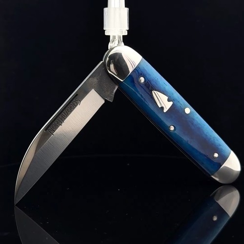 Northwoods Knives Delta Jack GEC Great Eastern Cutlery Blue Bone Knife ...