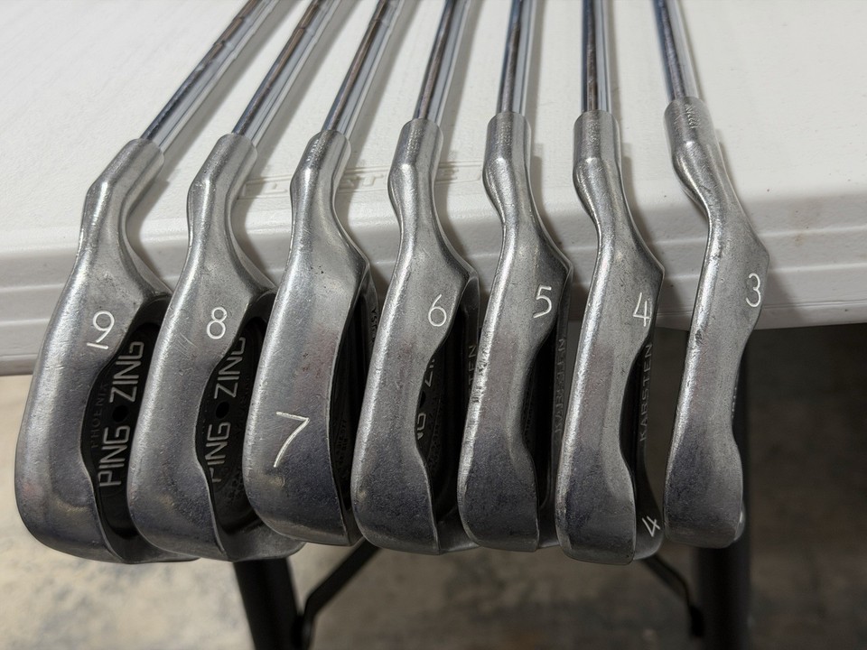 PING ZING Karsten Iron Set 3–9 Black Dot |Matching Serials Original ...