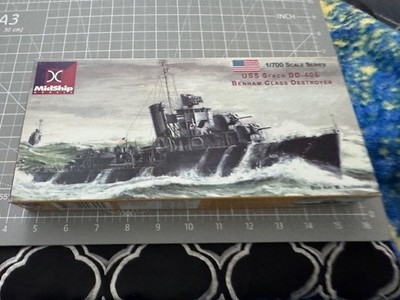 Midship Models USS Stack DD-406 Benham Class Destroyer 1/700 3ct. Open ...
