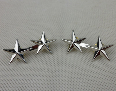 US Military Army Major General Two Stars Rank Badge Pin Insignia-L0021 ...
