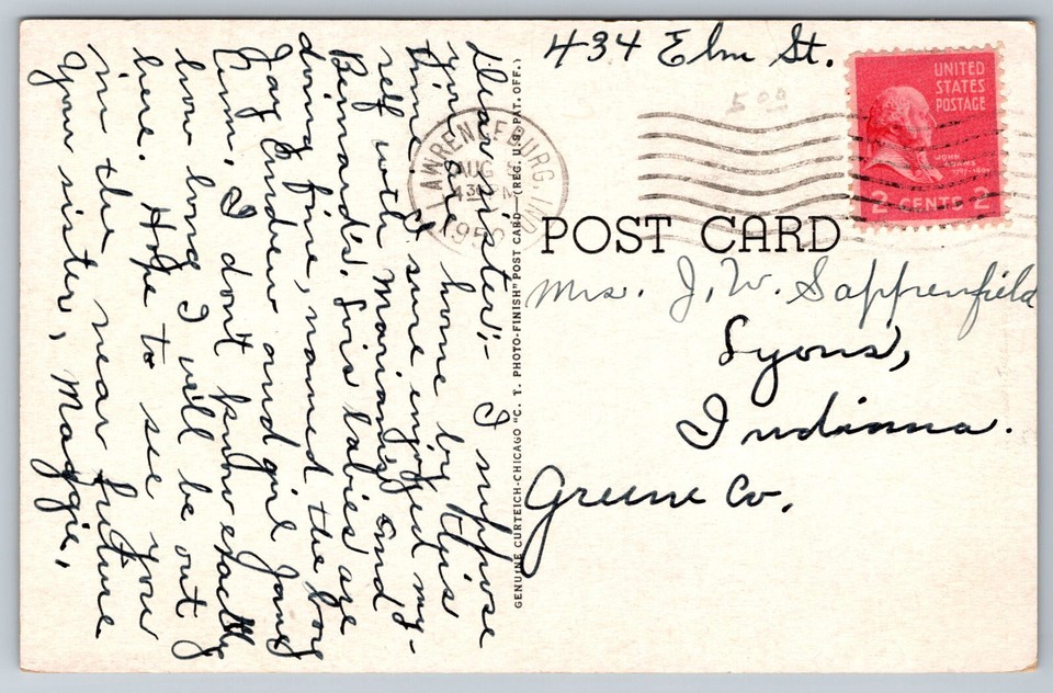 Lawrenceburg, IN, Dearborn County Court House, Vintage Postcard | eBay