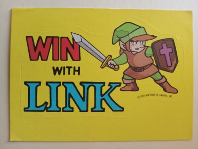 1989 Topps Nintendo WIN WITH LINK Sticker Trading Card #12 Zelda Tip | eBay