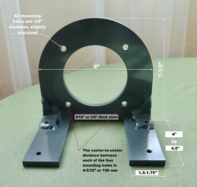 Electric Motor Mounting Bracket for Baseless Frame Type 56C Motors | eBay